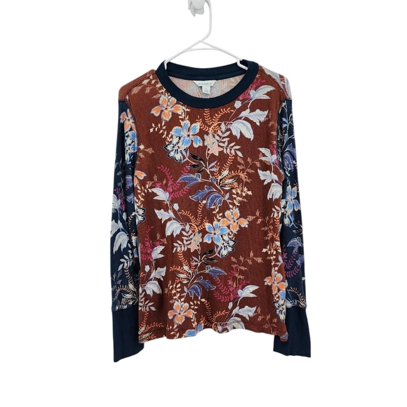 Sundance | Tops | Sundance Womens 0 Cotton Floral Long Sleeve Waffle ...
